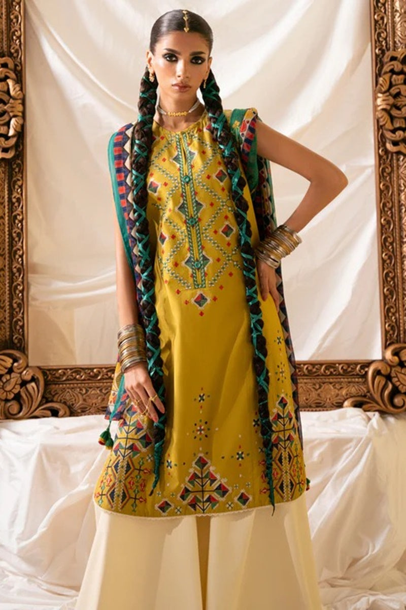 sapphire Embroidered Dhanak Three Piece D-69 B – www,femalechoice.pk