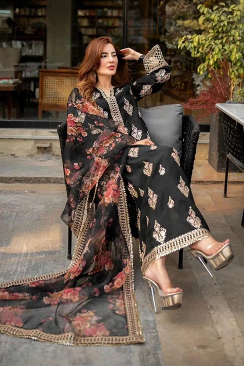 Asling Embroidered Dhanak Three Piece AS-177 – www,femalechoice.pk